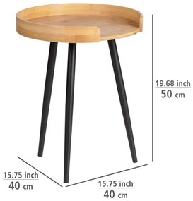Kulatý bambusový konferenční stolek LOFT, Wenko