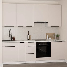 COMO | dolní skříňka 80 ZL 1S dřezová | 80 cm | bílá/kašmír