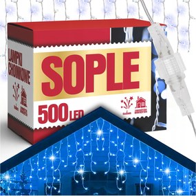 Sople Vánoční Osvětlení Na Stromeček 500 Led 22 M Venkovní Vánoční Světýlka Flash