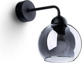 Nástěnné svítidlo SOLLUX ALINO 1 černé E27 1x60W bez žárovky SL.1139