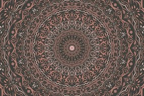 Samolepící tapeta Mandala ve vintage stylu - 450x300 cm