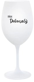 PÁN DOKONALÝ - bílá  sklenice na víno 350 ml