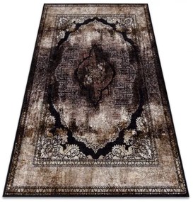 Dywany Luszczow Dětský kusový koberec MIRO 51664.805 pratelný  Růžice, rám protiskluz, hnědý Rozměr koberce: 80 x 150 cm