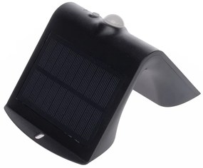 Exteriérové ​​solární nástěnné LED svítidlo Butterfly, 1x LED 1,5w, černá, pohybový senzor