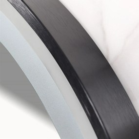 Kulaté dotykové zrcadlo s LED osvětlením MMJ 60 cm černé