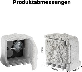 Zahradní zásuvka XPOtool – 5 m, šedá (61347)