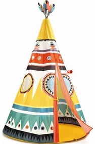 Pestrobarevné teepee s peříčky