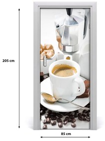 Fototapeta na dveře samolepící šálek kávy 85x205 cm