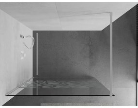Mexen Kioto sprchová zástěna 80 x 200 cm, Průhledné/Bílý vzor 8 mm, Bílá - 800-080-101-20-85