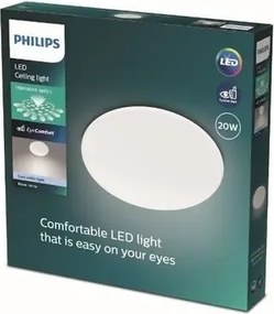 Philips Moire CL200 bílé / Přisazené LED svítidlo / 1x20W / 2300lm / 4