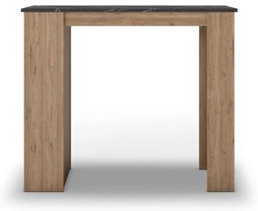 Barový stůl s deskou v dekoru mramoru 47x120 cm Peru – Marckeric