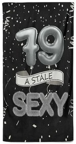 Osuška Stále sexy – černá (věk: 79)