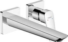 Hansgrohe Logis, umyvadlová baterie Fine pod omítku, 2-otvorová instalace, EcoSmart, chromová, 71256000