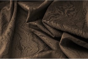 Zatemňovací závěs DUNES VELVET 140x250 cm, hnědý Zavěšení: Kovové kroužky