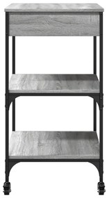 Kuchyňský vozík šedý sonoma 60 x 48 x 89,5 cm kompozitní dřevo