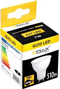 Teplá bílá LED žárovka GU10, 7 W – Sollux