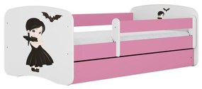 Dětská postel Babydreams temná princezna růžová