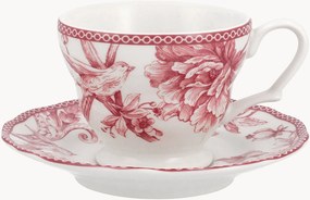 Sada porcelánových šálků na čaj's podšálky Mayfair, 6 dílů