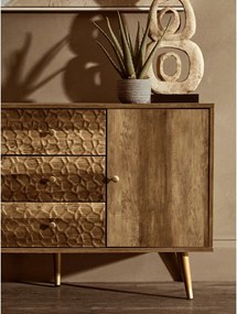 Komoda v tmavě přírodní barvě 114x70x39 cm Frida – Premier Housewares