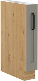 STL 15 cm výsuvná skřínka dolní s košíkem LUNA Barevné provedení LUNA: Dub Artisan / Bílý mat