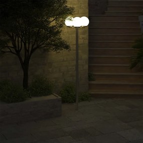 vidaXL Vysoká zahradní lampa se 3 svítidly 220 cm [40389]
