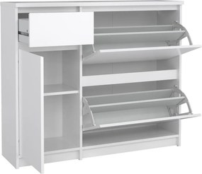 FALCO Botník Simplicity 206 bílý lesk