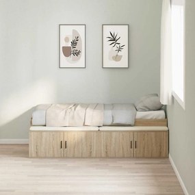 Rám postele se zásuvkou Sonoma dub 90 x 190 cm Kompozitní dřevo 3335207