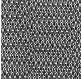 Rand žakárová záclona BAKLAVA 23/1043 hrubé káro, s olůvkem, bílá, výška 300cm (v metráži)