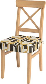 Sedák na židli IKEA Ingolf barva vícebarevná látka pletený vzor, vzorované