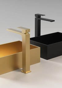 Sapho Sapho, CUBEMIX podomítková sprchová baterie, 2 výstupy, černá mat, CM042GB-02