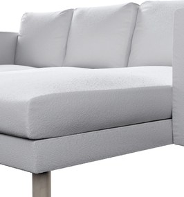 Potah na pohovku IKEA Norsborg 3-místná se šezlongem barva bílá látka pletený vzor