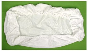 Kaarsgaren Nepropustné prostěradlo froté bílé 70 x 160 cm