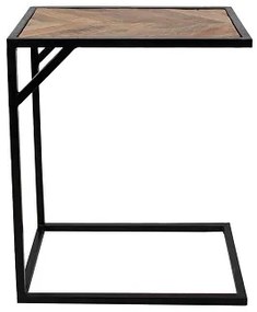 Odkládací stolek dřevo a kov