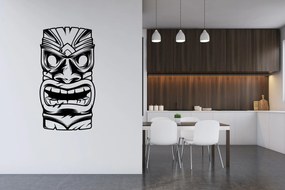 Lepy.cz Samolepka na zeď Havajská maska Velikost (šířka x výška): 35x65cm, Barevná varianta: Pastelová oranžová