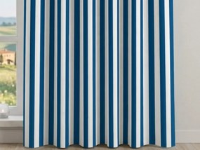 Polozatemňující závěs MODRÉ PROUŽKY Zvolte rozměr: 150 x 280 cm (šířka x výška)
