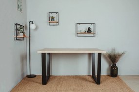 Wudboys Jídelní stůl - Véčko Barva kovu: Bílá, Dřevo: Dub, Rozměr: 1400x900, moderní skandinávský styl