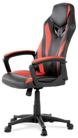 Herní židle KA-Y209 RED ekokůže červená a černá