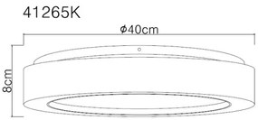 Globo 41265K - LED Stropní svítidlo LIAMI LED/24W/230V pr. 40 cm 4000K bílá