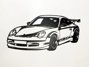 dřevo života Dřevěný obraz Porsche 911 GT3 RS - II. jakost Zvolte rozměr (cm): 95x46, Zvolte barvu dekoru: Černá