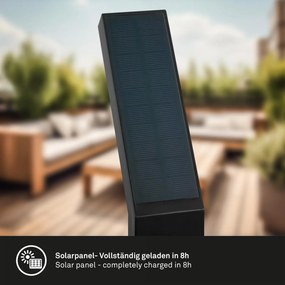 BRILO 3796015 Venkovní sloupkové svítidlo solární, soumrakový senzor, ochrana proti stříkající vodě - BRILO