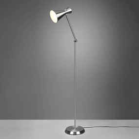 Stojací lampa Enzo, výška 150 cm, nikl