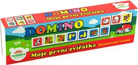 _Ostatní 1_ HRA Baby domino obrázkové moje první zvířátka set 28 kamenů plast pro miminko 50000216