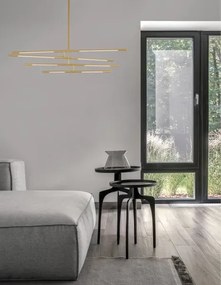 LED lustr Raccio 84 zlaté