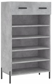 vidaXL Botník betonově šedý 60 x 35 x 105 cm kompozitní dřevo