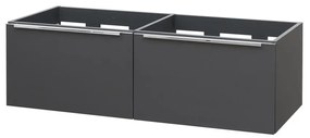Mereo Mereo, Mailo, koupelnová skříňka 121 cm, bílá, dub, antracit, CN538S