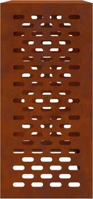 vidaXL Ochrana klimatizace Rezavá 110 x 50 x 105 cm