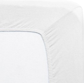 Florella Prostěradlo Solit Jersey Weiss, 180-190x200 cm