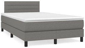 Box spring postel s matrací tmavě šedá 120x190 cm textil 3269731