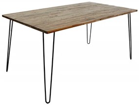Hnědý dřevěný stůl Scorpion 180 cm