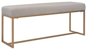 Lavice Kelby - šedá - sametová | 120 cm